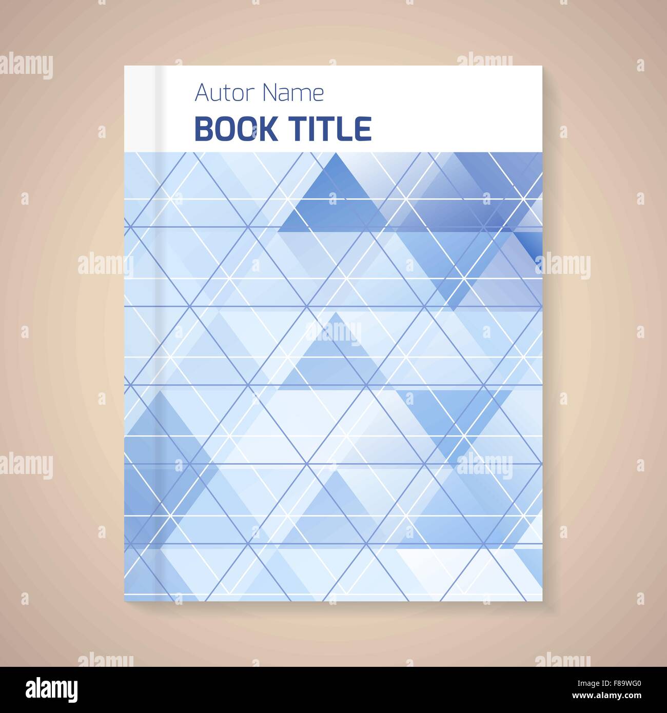 Vector template for book title Stock Vector Image & Art - Alamy