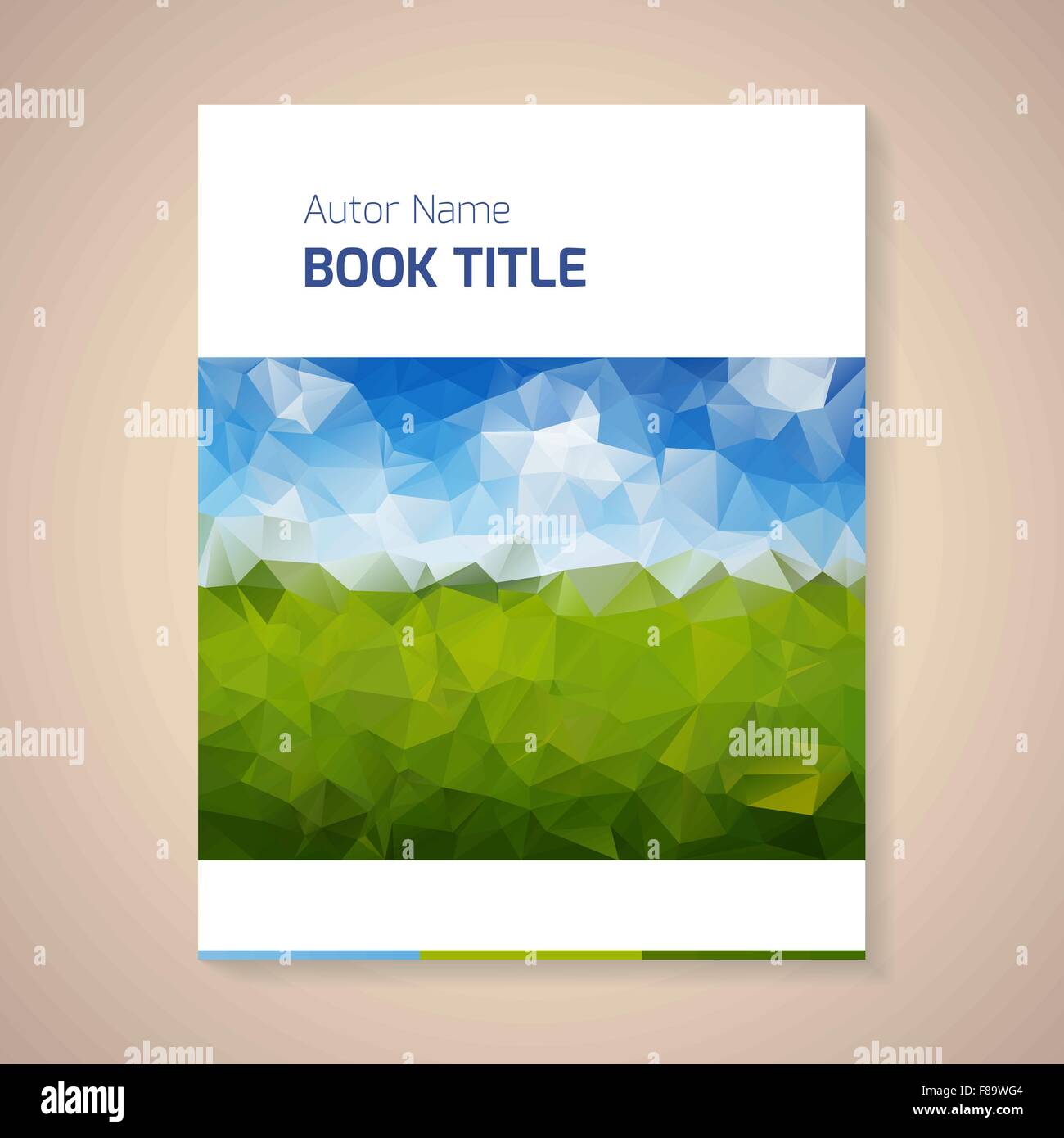 Vector template for book title Stock Vector Image & Art - Alamy
