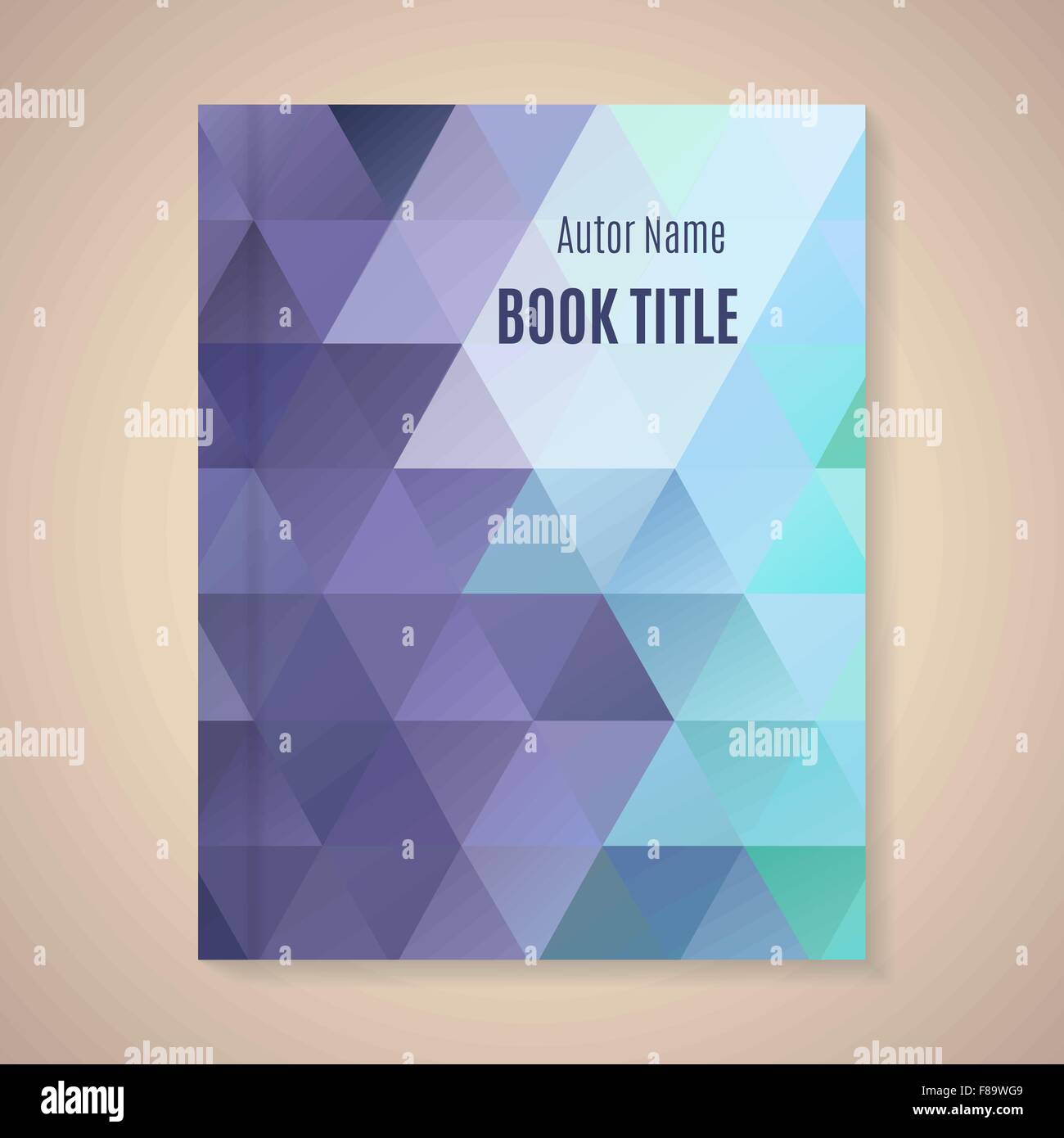 Vector template for book title Stock Vector Image & Art - Alamy