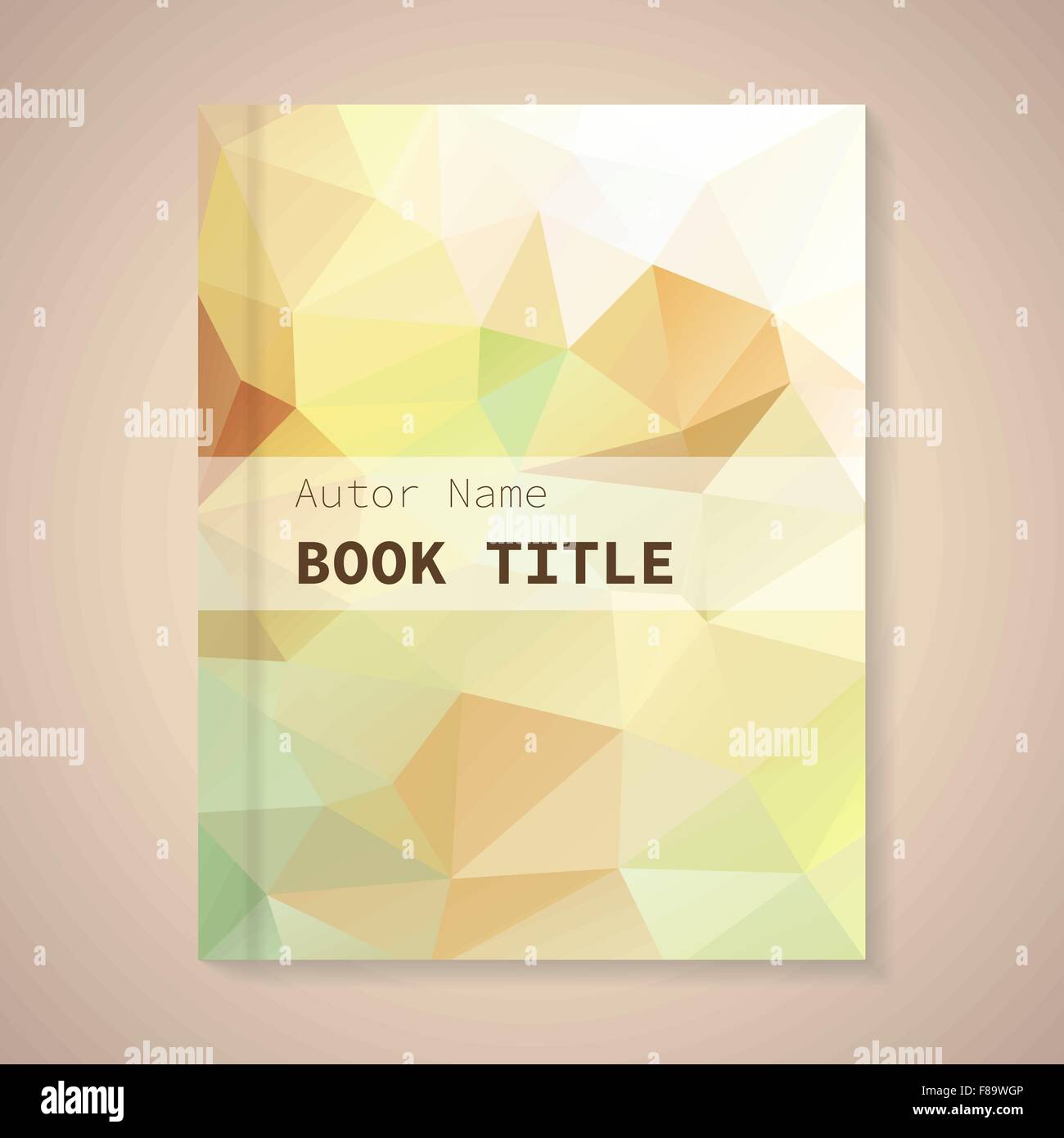 Vector template for book title Stock Vector Image & Art - Alamy