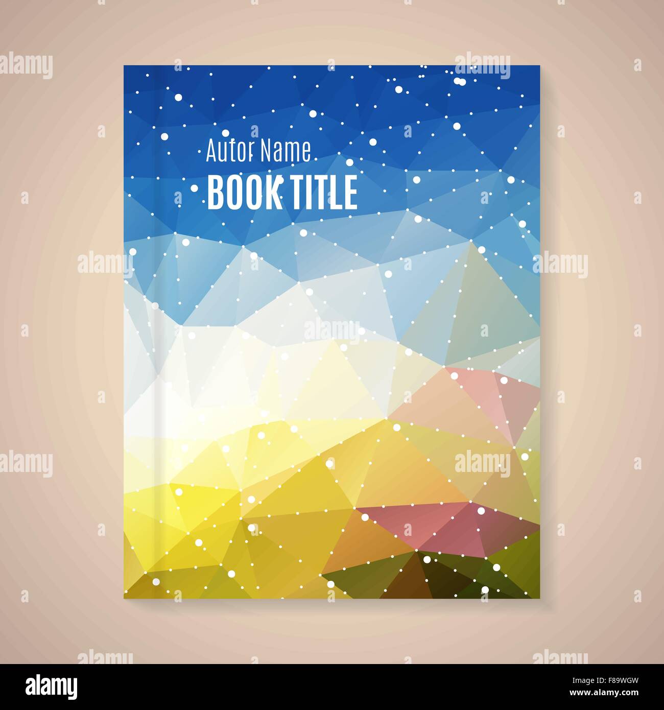 Vector template for book title Stock Vector Image & Art - Alamy