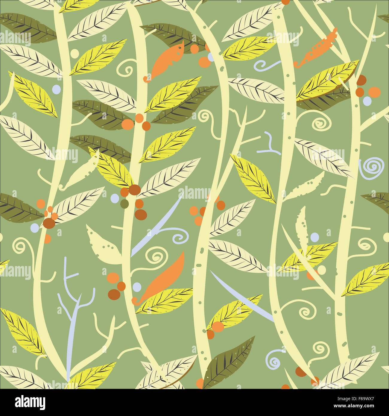Plants Seamless Pattern Stock Vector Image & Art - Alamy