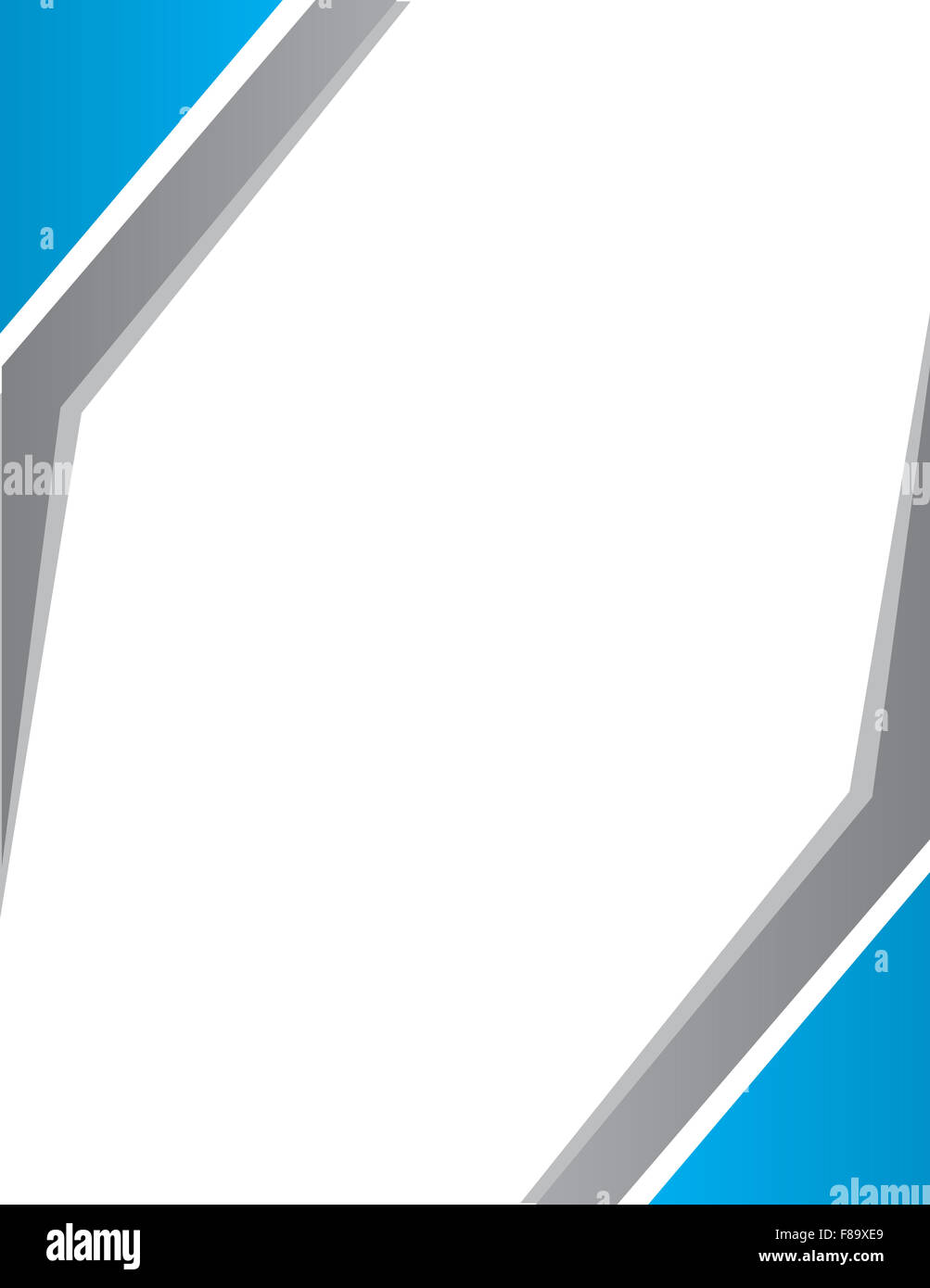 Blue Border Letterhead Stock Photo - Alamy