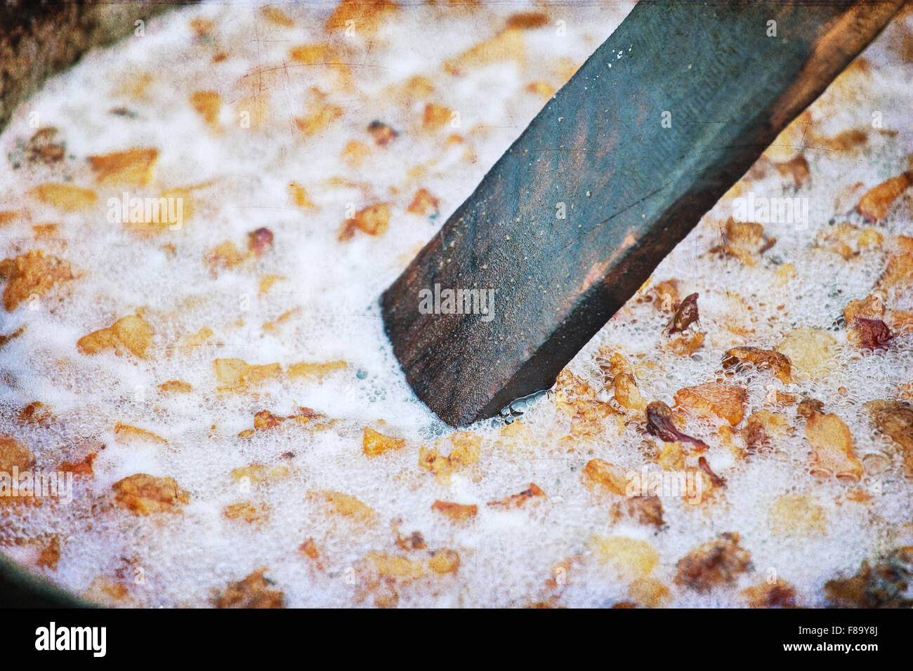 Making lard outdoor Stock Photo - Alamy