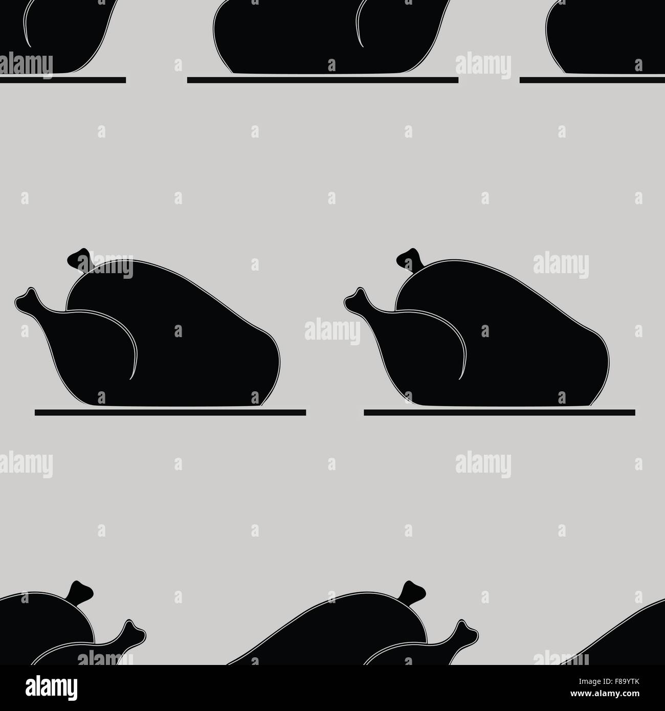 Seamless pattern with roast turkey Stock Vector Image & Art - Alamy