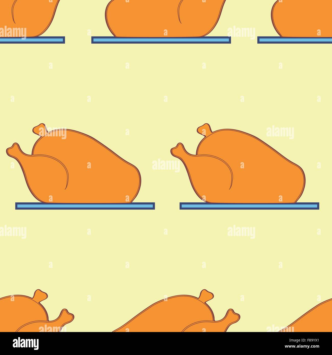 Seamless pattern with roast turkey Stock Vector Image & Art - Alamy