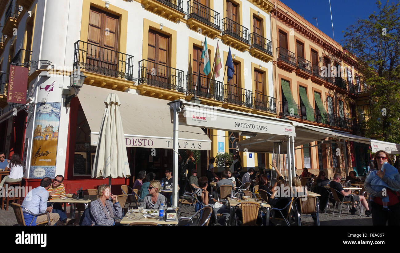 Street in Seville, Spain Stock Photo - Alamy