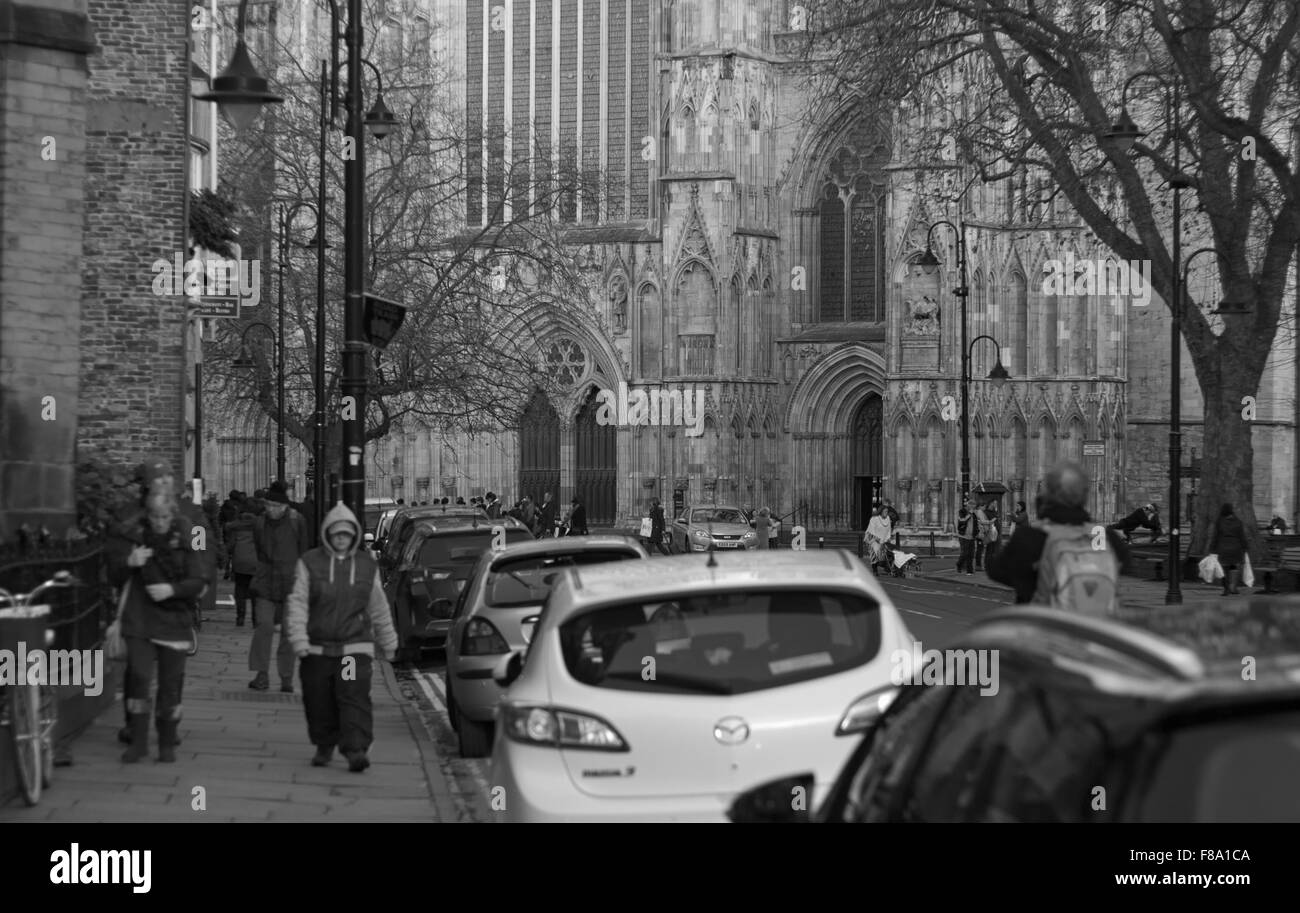 York minster cathedral north Black and White Stock Photos & Images - Alamy