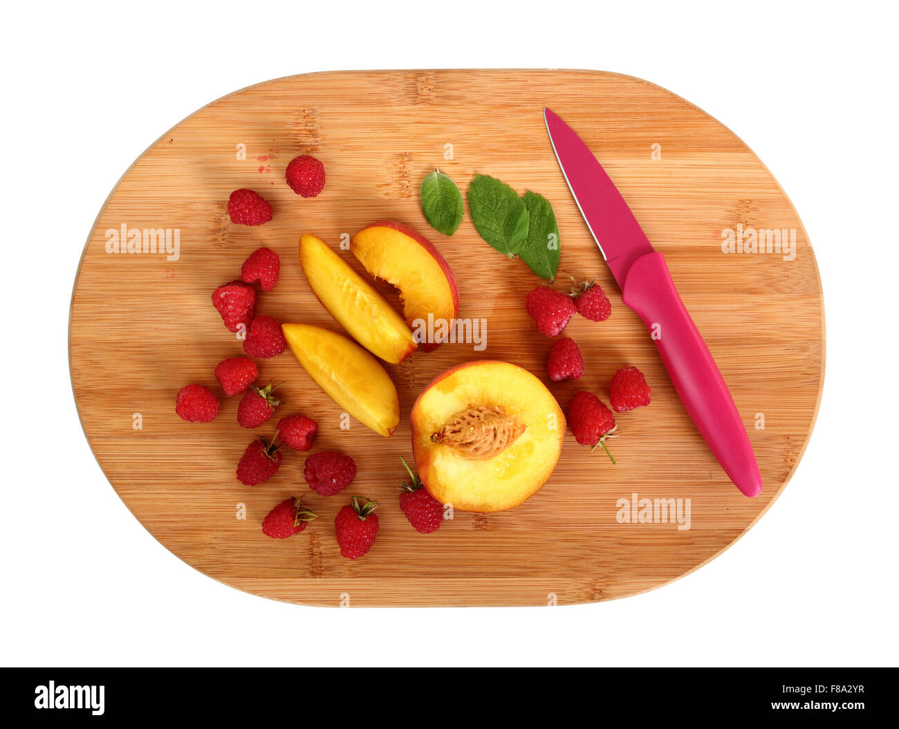 Peach cutting hi-res stock photography and images - Alamy