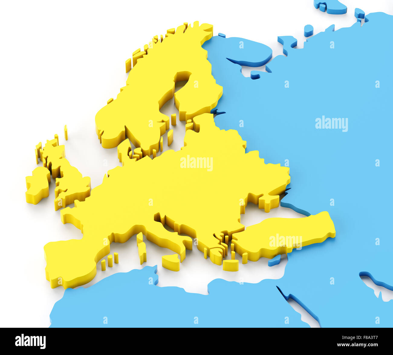 Map of Europe Stock Photo - Alamy