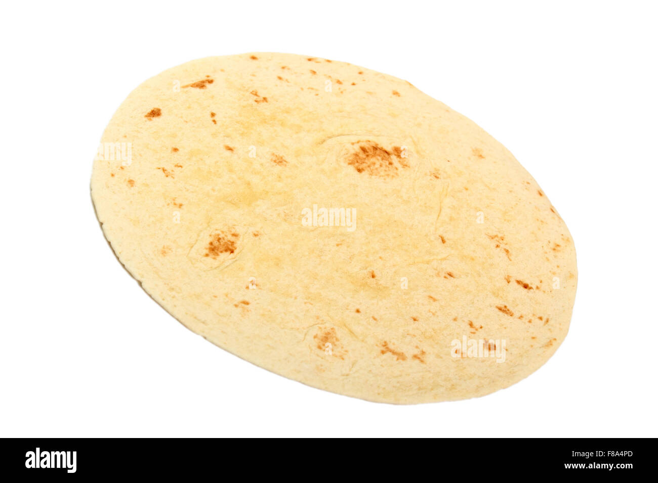 Tortilla Wrap Bread. Isolated on a white background Stock Photo - Alamy