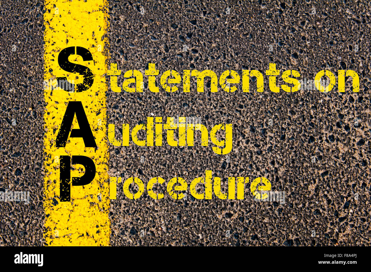Concept image of Accounting Business Acronym SAP Statements on Auditing ...