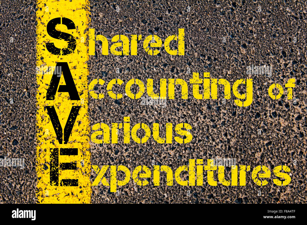 Concept image of Accounting Business Acronym SAVE Shared Accounting Of ...