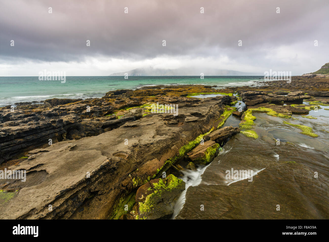 Laig Bay, Isle of Eigg, Small Isles, Inner Hebrides, Scotland Stock ...