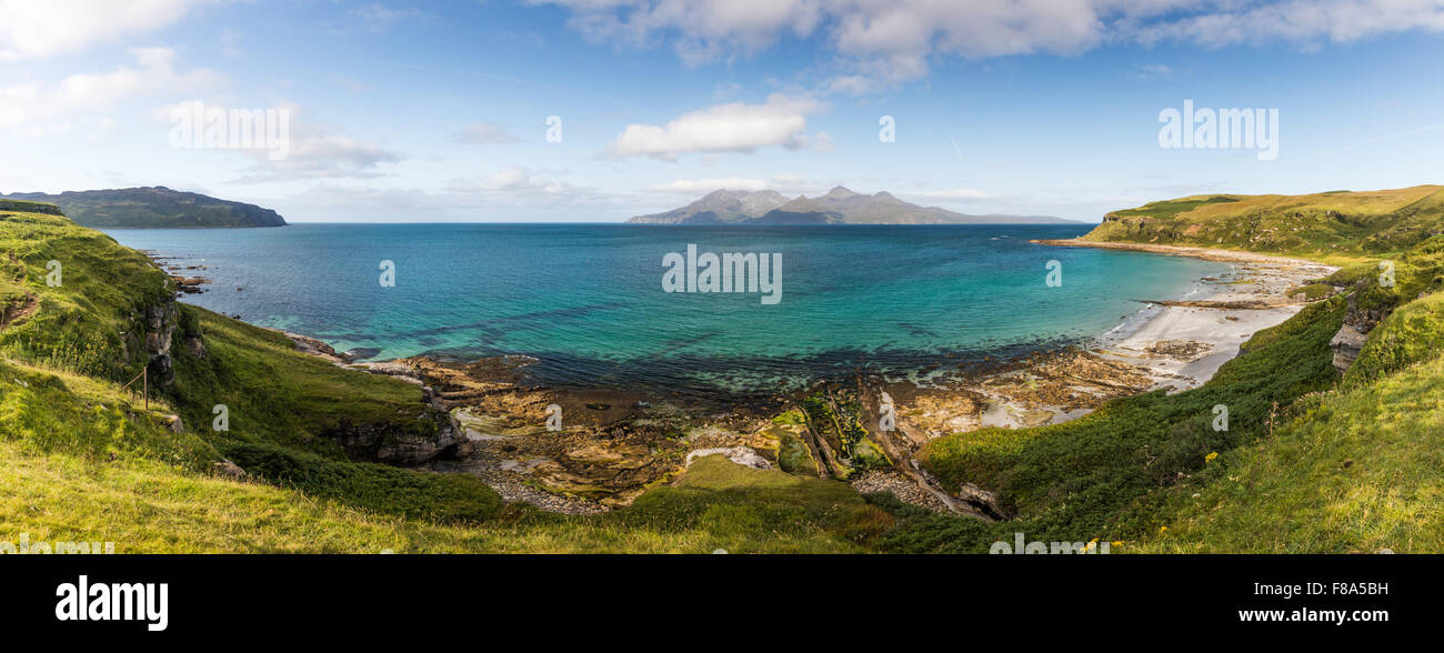 The singing sands of the Isle of Eigg, Small Isles, Inner Hebrides ...