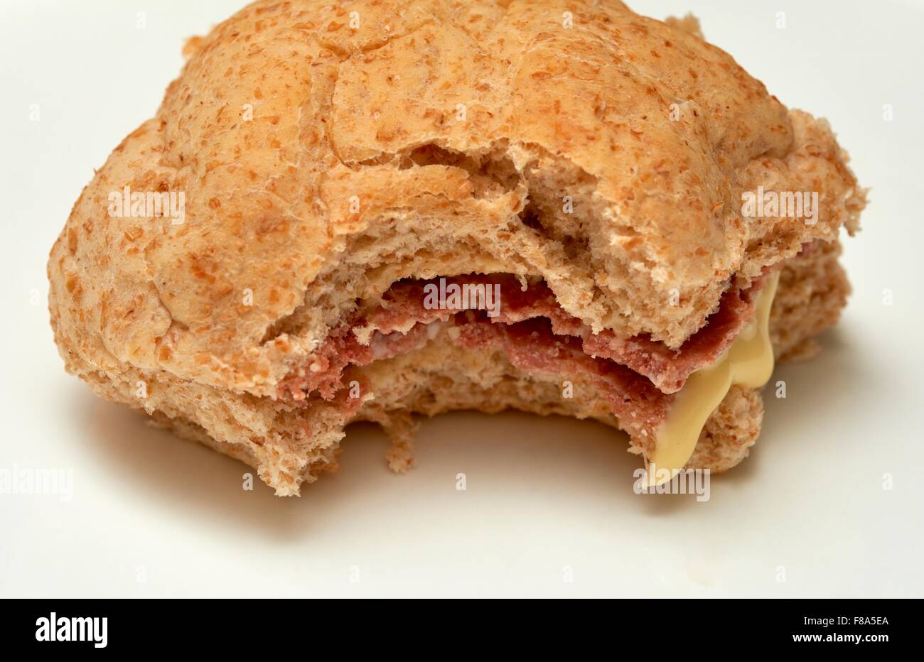 A corned beef cob with a bite taken out of it Stock Photo - Alamy