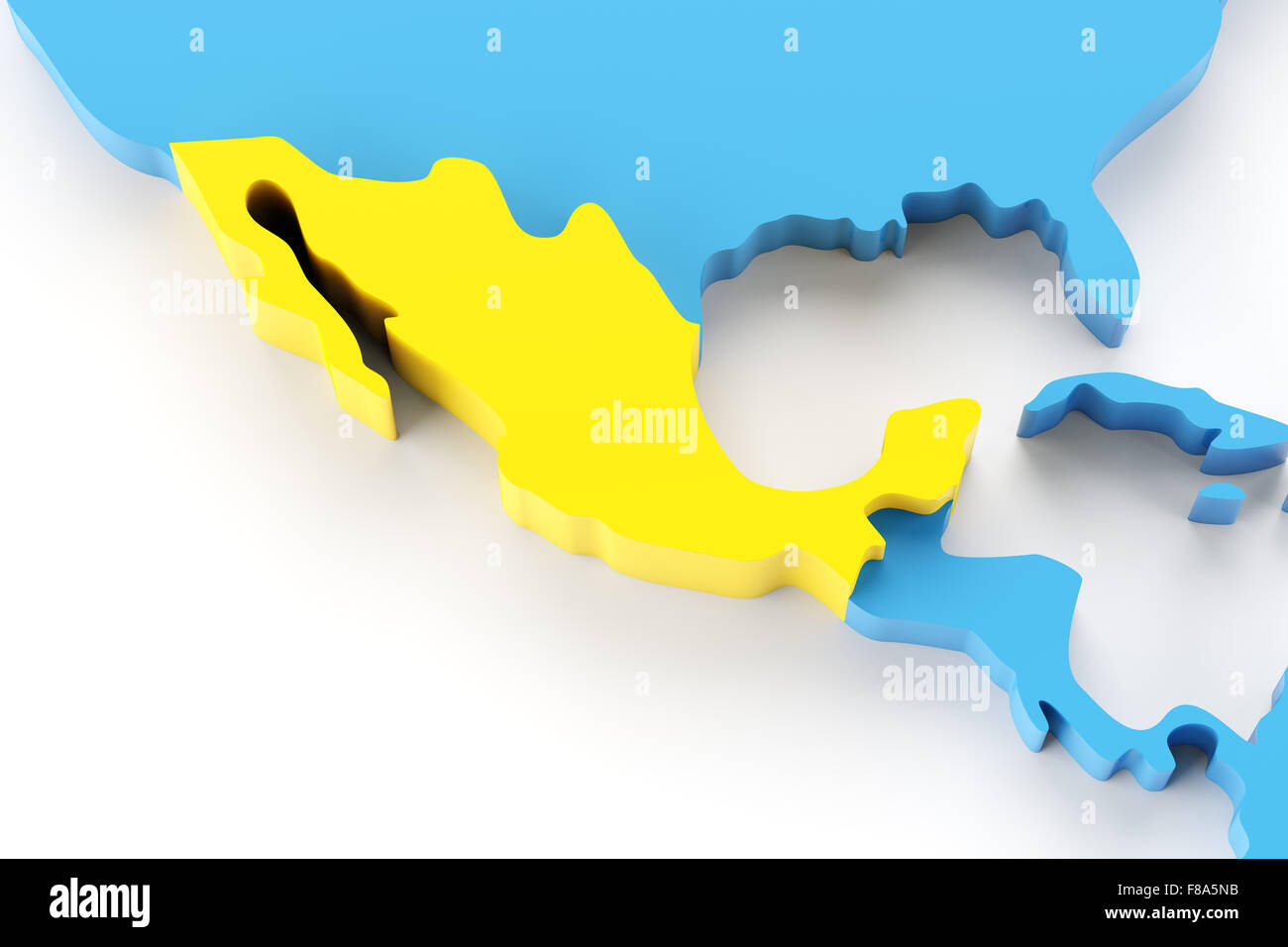Map of Mexico Stock Photo - Alamy