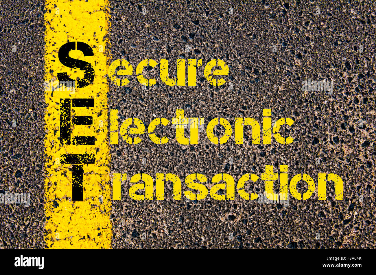Concept image of Accounting Business Acronym SET Secure Electronic ...