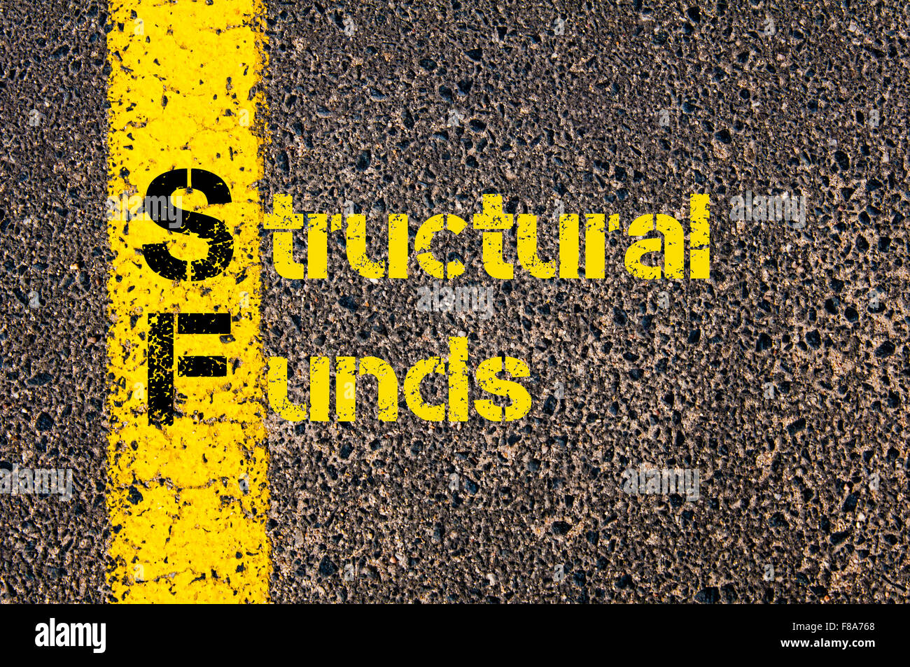 Concept image of Accounting Business Acronym SF Structural Funds ...