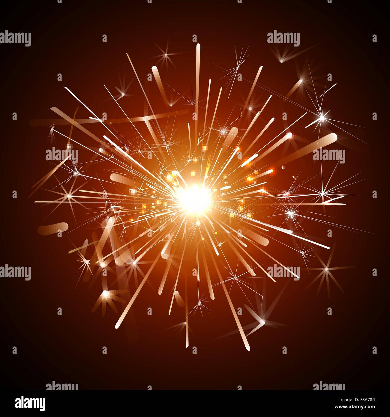 Illustration of orange firework vector Stock Vector Image & Art - Alamy