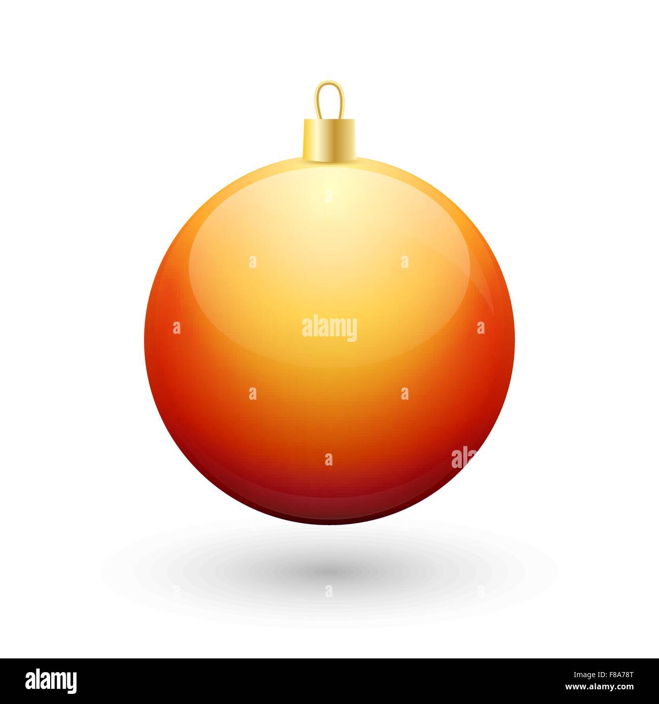 Gradient christmas orange ball vector Stock Vector Image & Art - Alamy