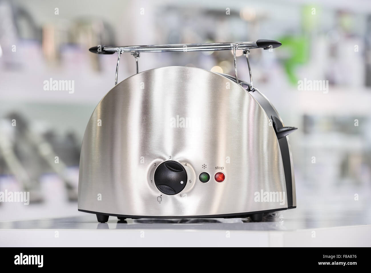 Shiny metallic toaster Stock Photo - Alamy