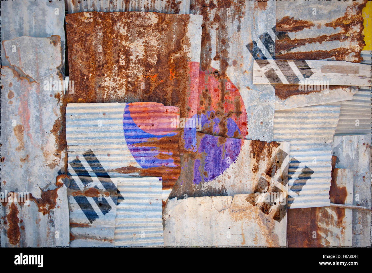 An abstract background image of the flag of South Korea painted on to ...