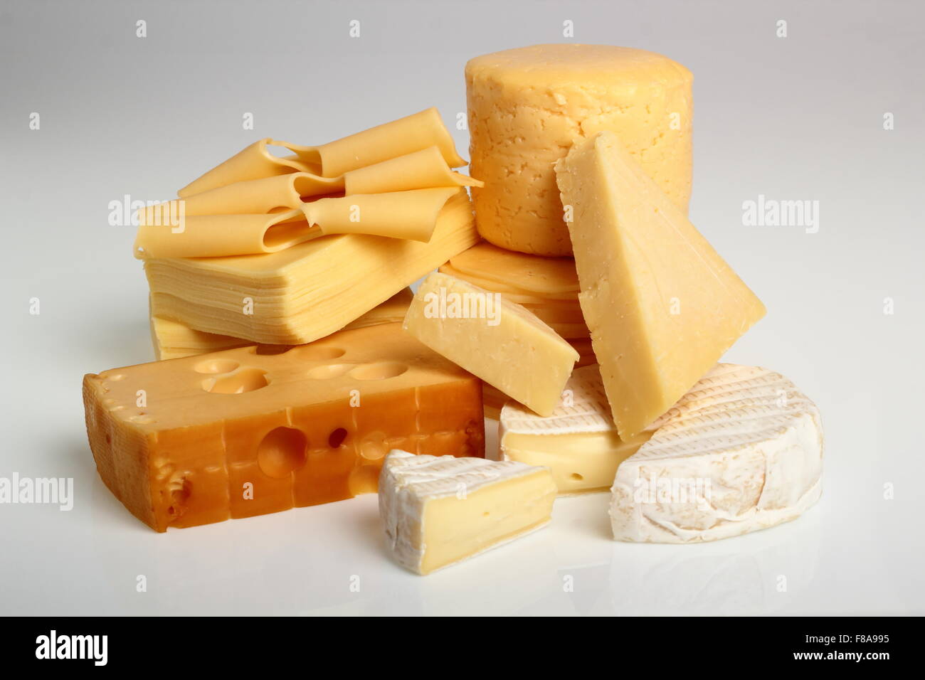 Cheese Assortments. Still Life Stock Photo - Alamy