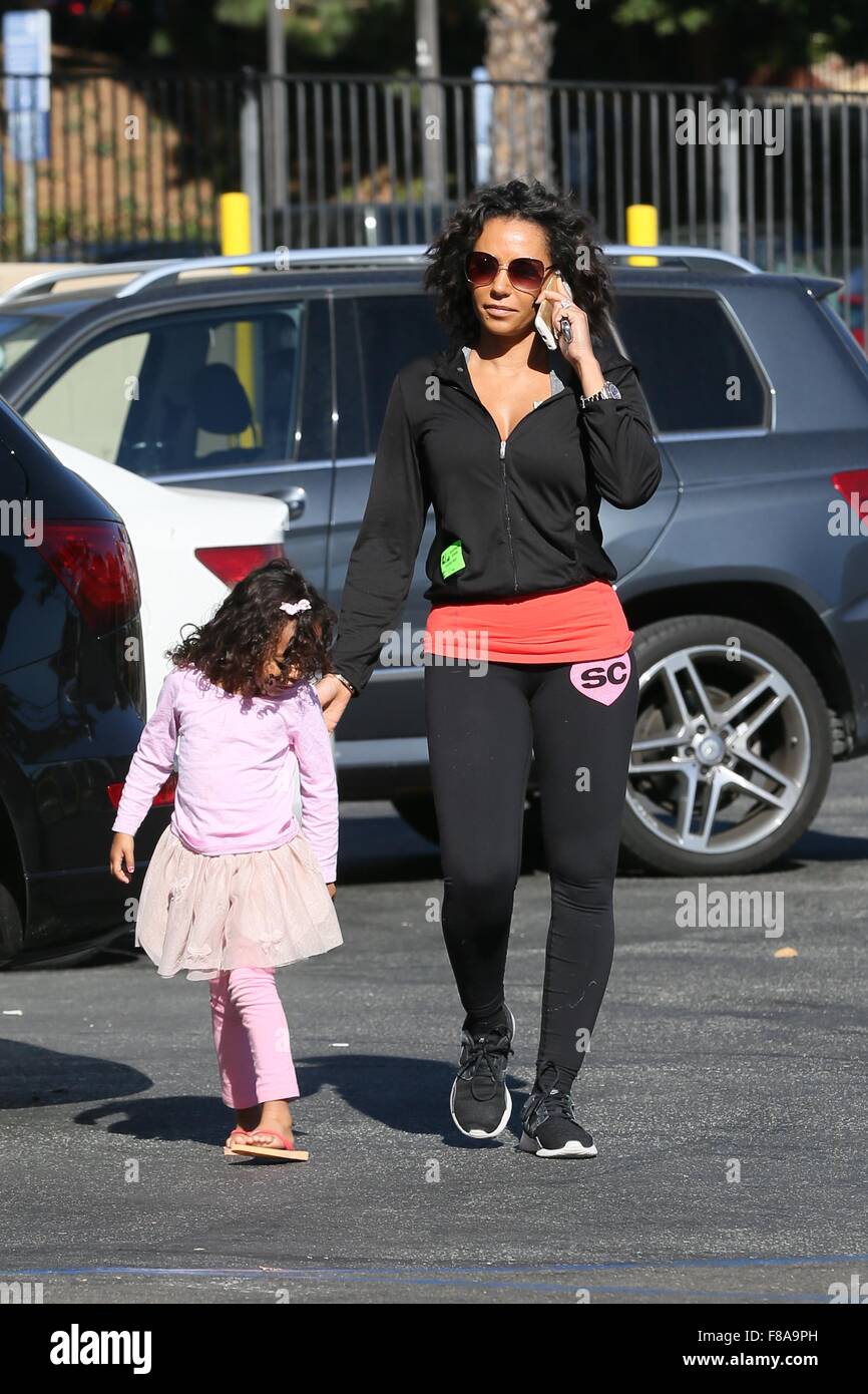 Mel B stops for coffee with her daughter Madison Brown Belafonte at The ...