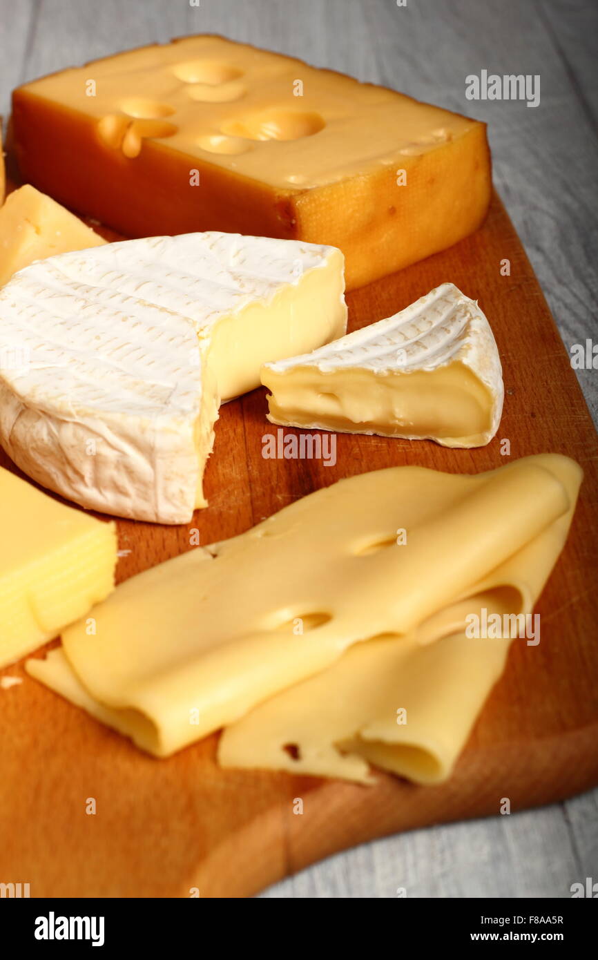 Cheese Assortments. Still Life Stock Photo - Alamy