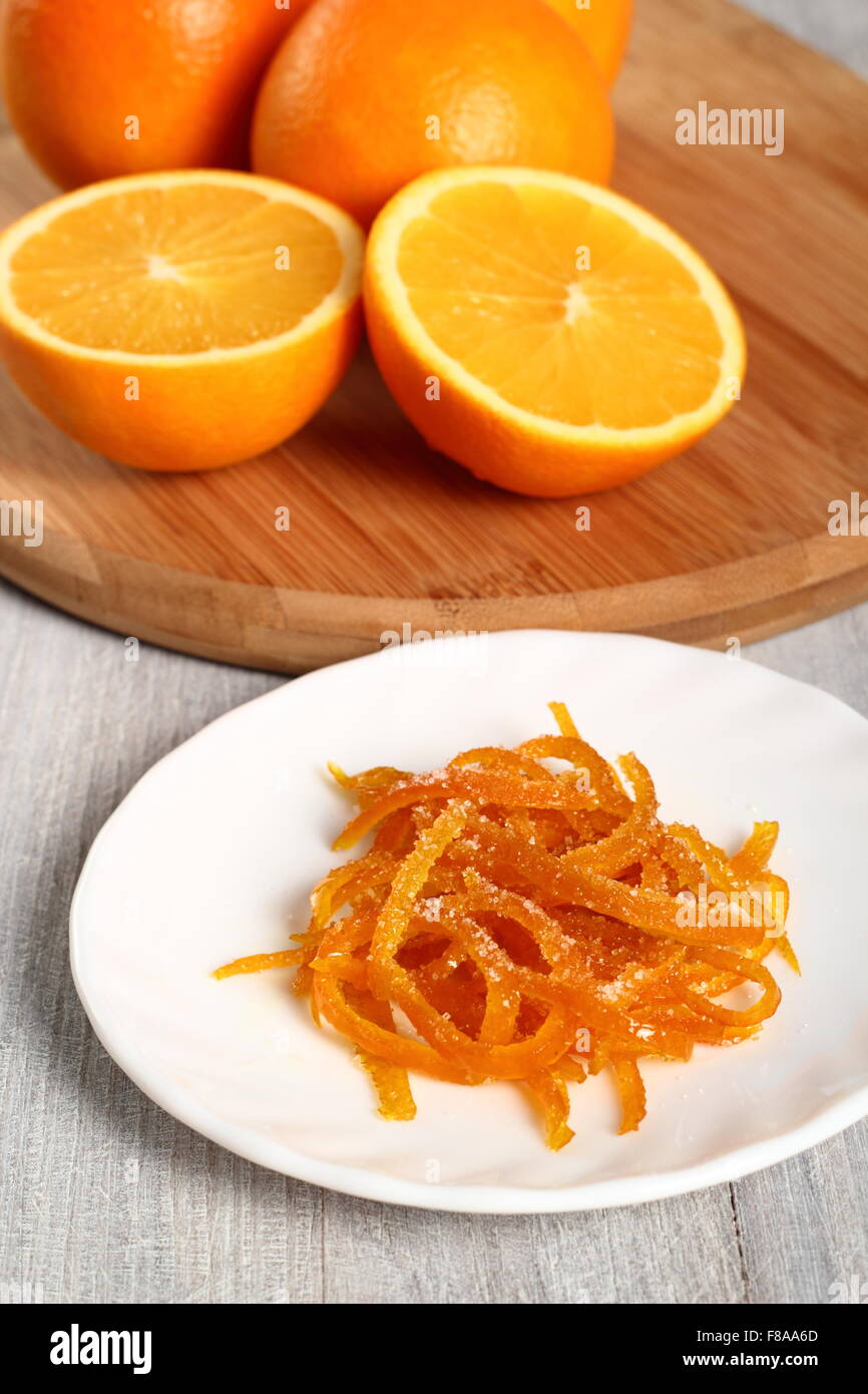 Candied Orange Zest Stock Photo - Alamy