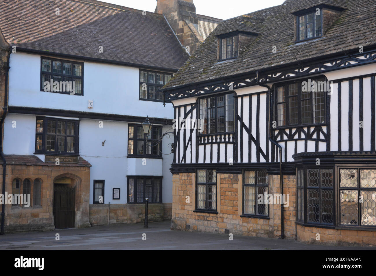 Traditional half timbered buildings near The Conduit in Cheap Street in ...