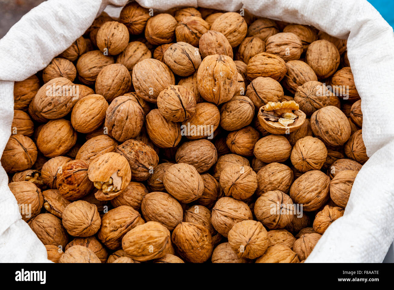 Walnuts For Sale At The Weekly Market In Icmeler, Mugla Province ...
