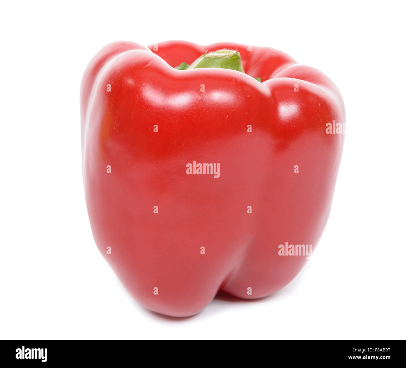 red pepper close up isolated on white background Stock Photo - Alamy