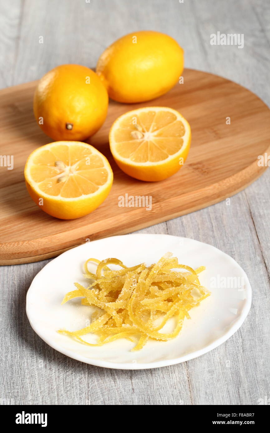 Candied Lemon Zest Stock Photo - Alamy