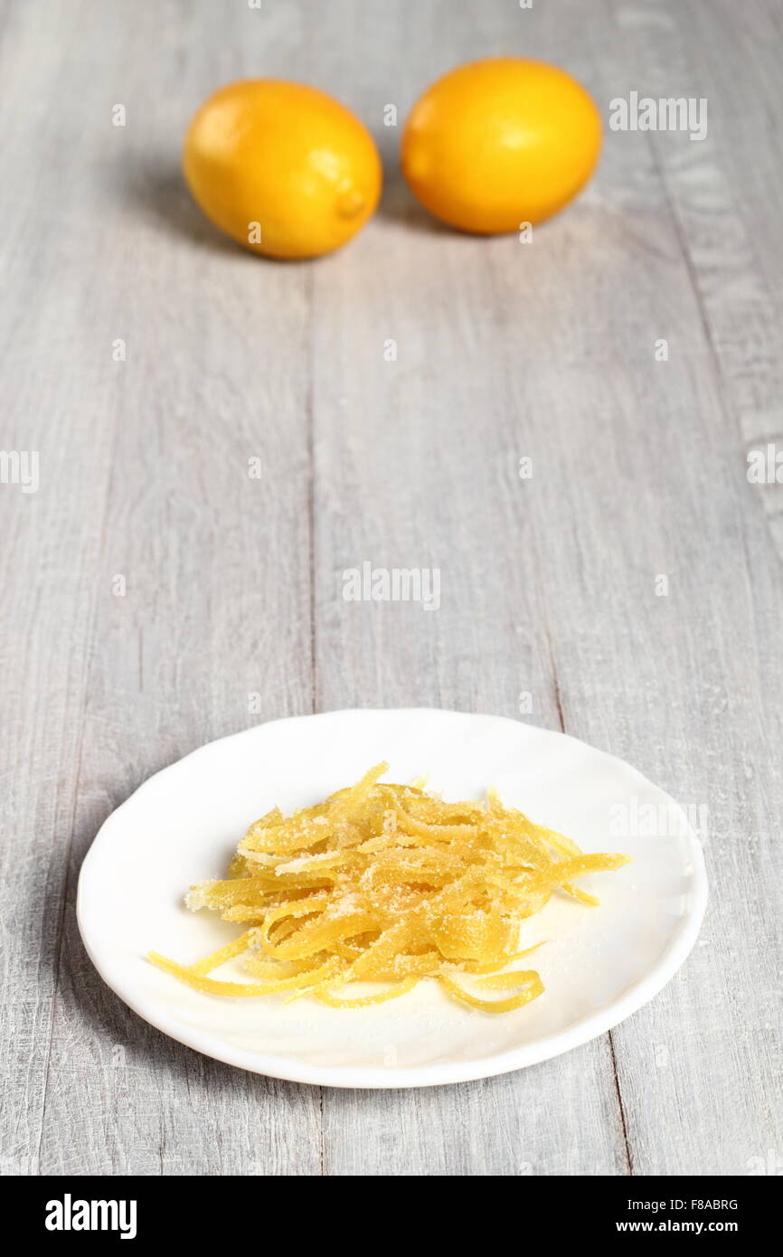 Candied Lemon Zest Stock Photo - Alamy