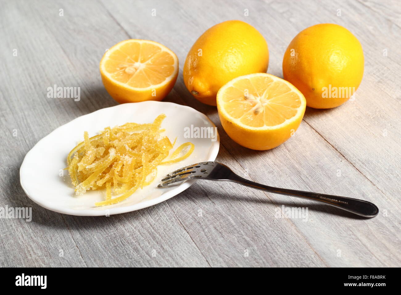 Candied Lemon Zest Stock Photo - Alamy