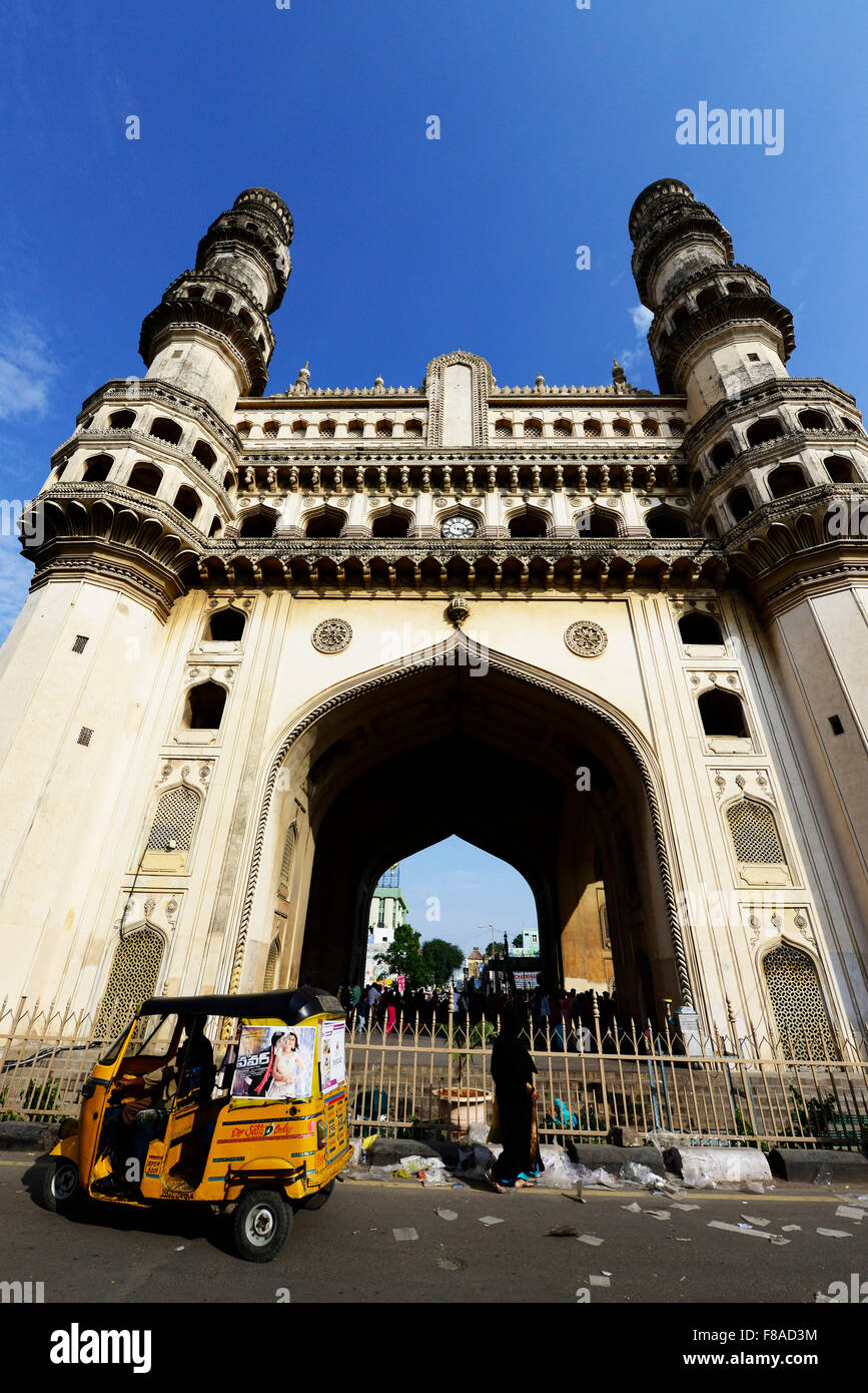 The beautiful Charminar monument and the bustling markets around it ...