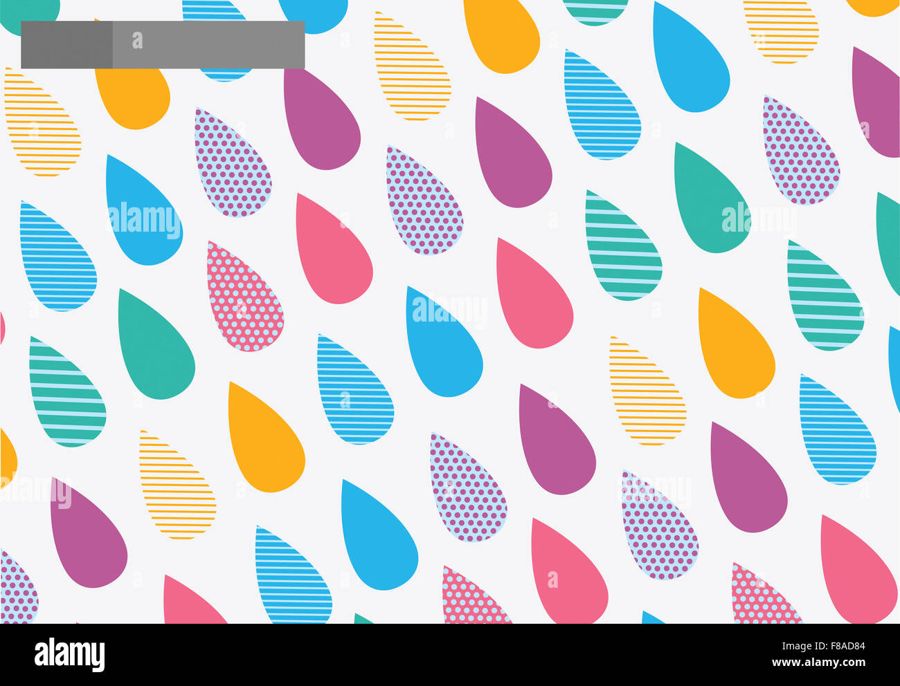 Background with repetitive abstract colorful waterdrop patterns Stock ...