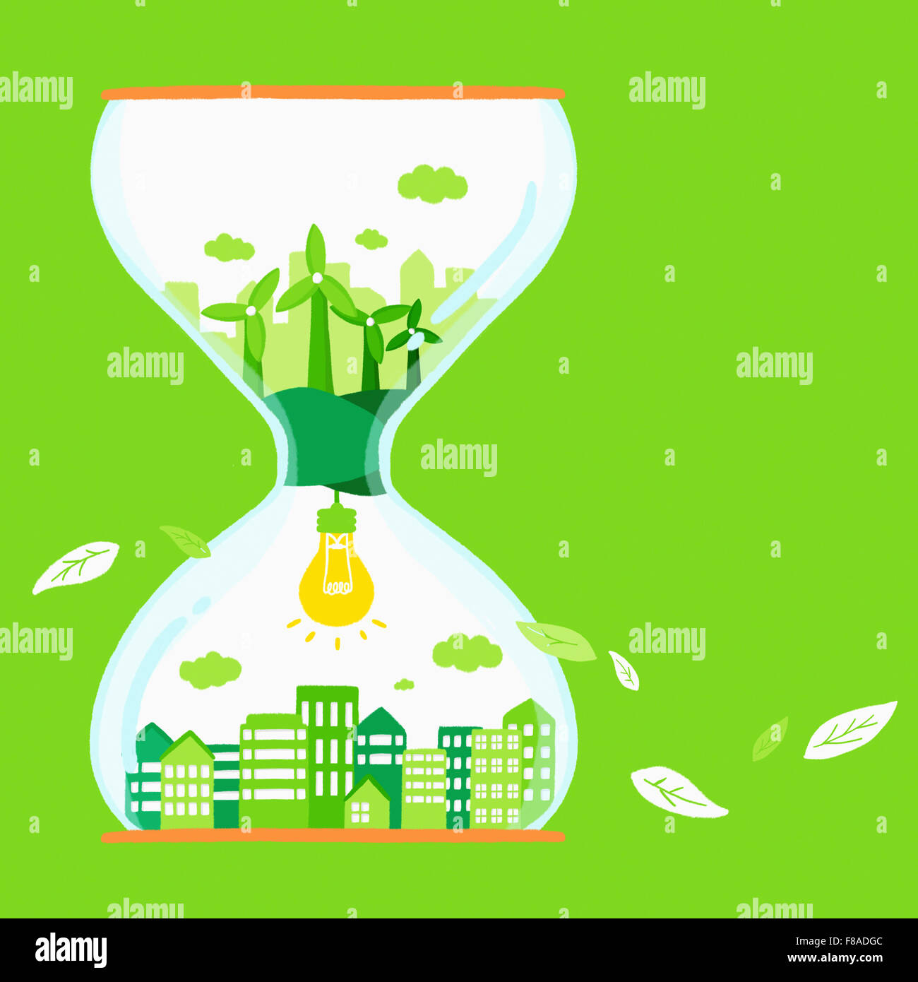 Ecological green energy Stock Photo - Alamy