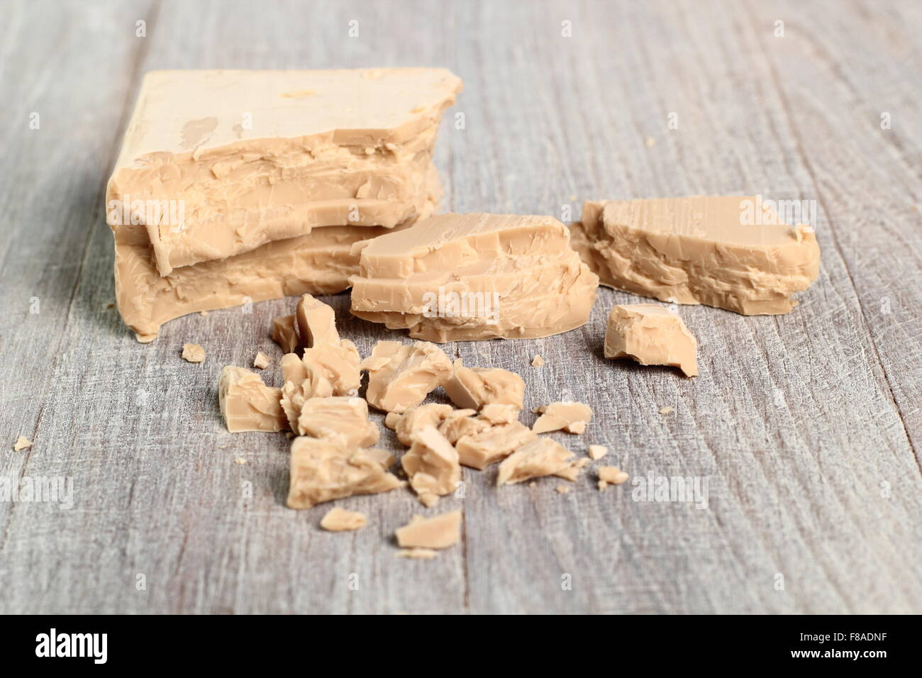 Fresh Yeast Block Stock Photo - Alamy