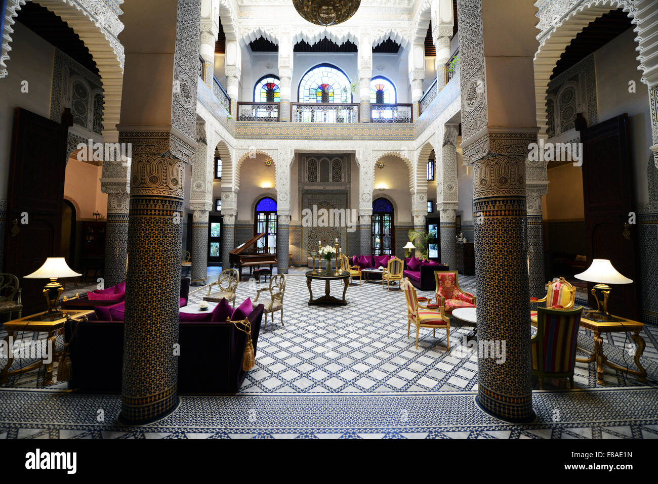 The beautiful Riad Fes in the old Medina of Fes Stock Photo - Alamy