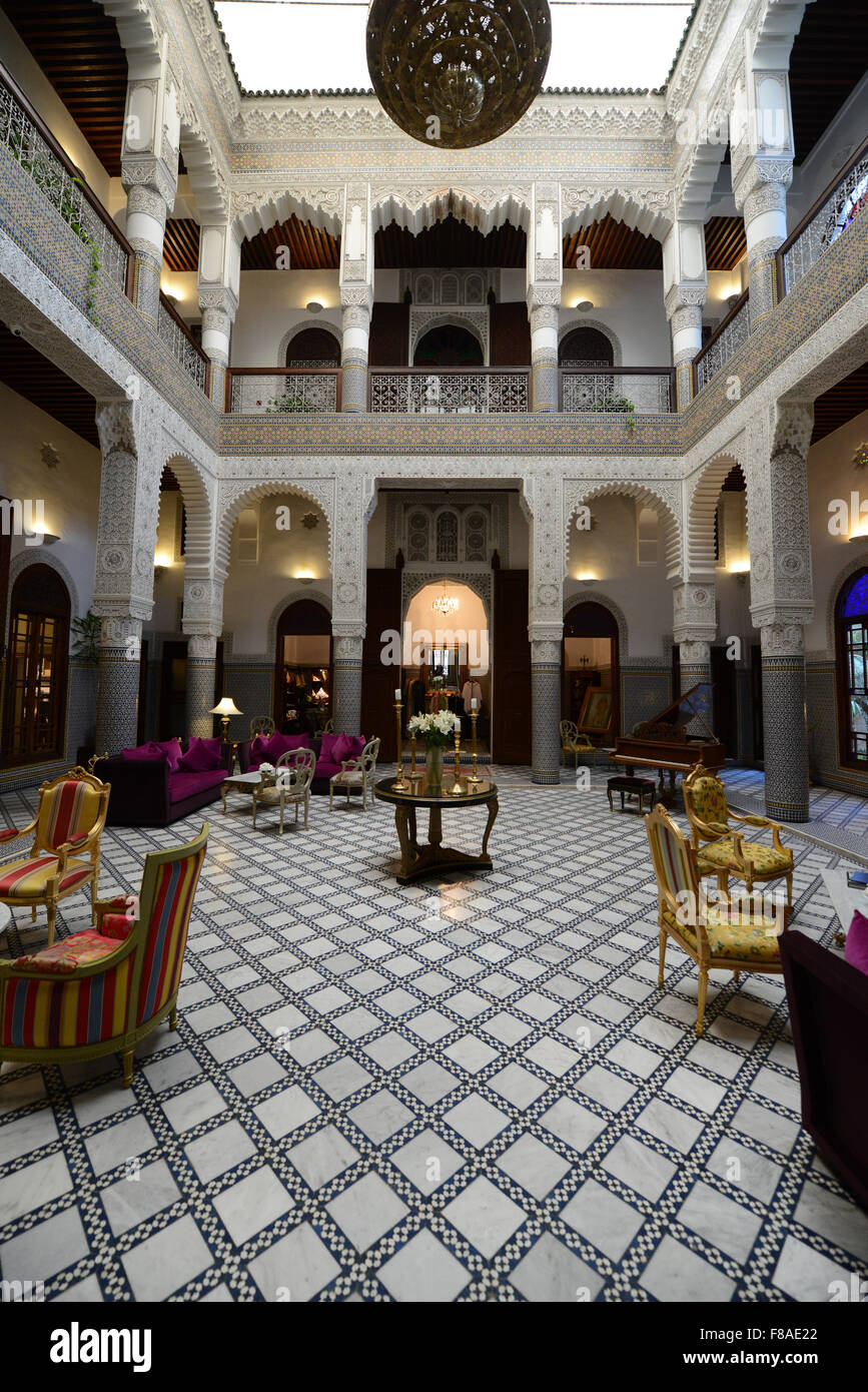 The beautiful Riad Fes in the old Medina of Fes Stock Photo - Alamy