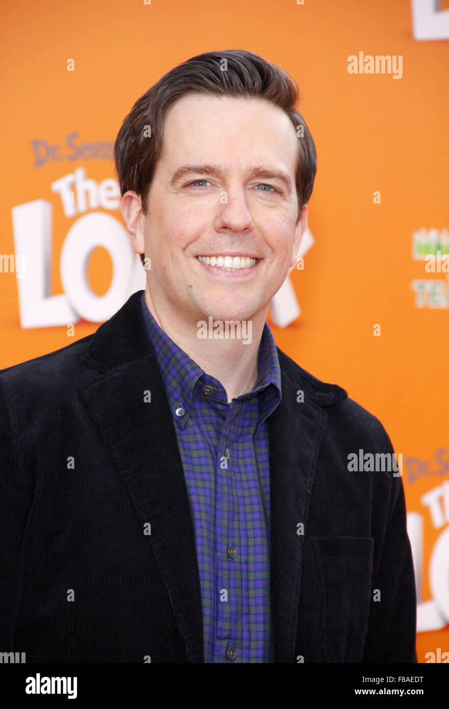 Ed Helms at the Los Angeles Premiere of "Dr. Suess' The Lorax" held at ...