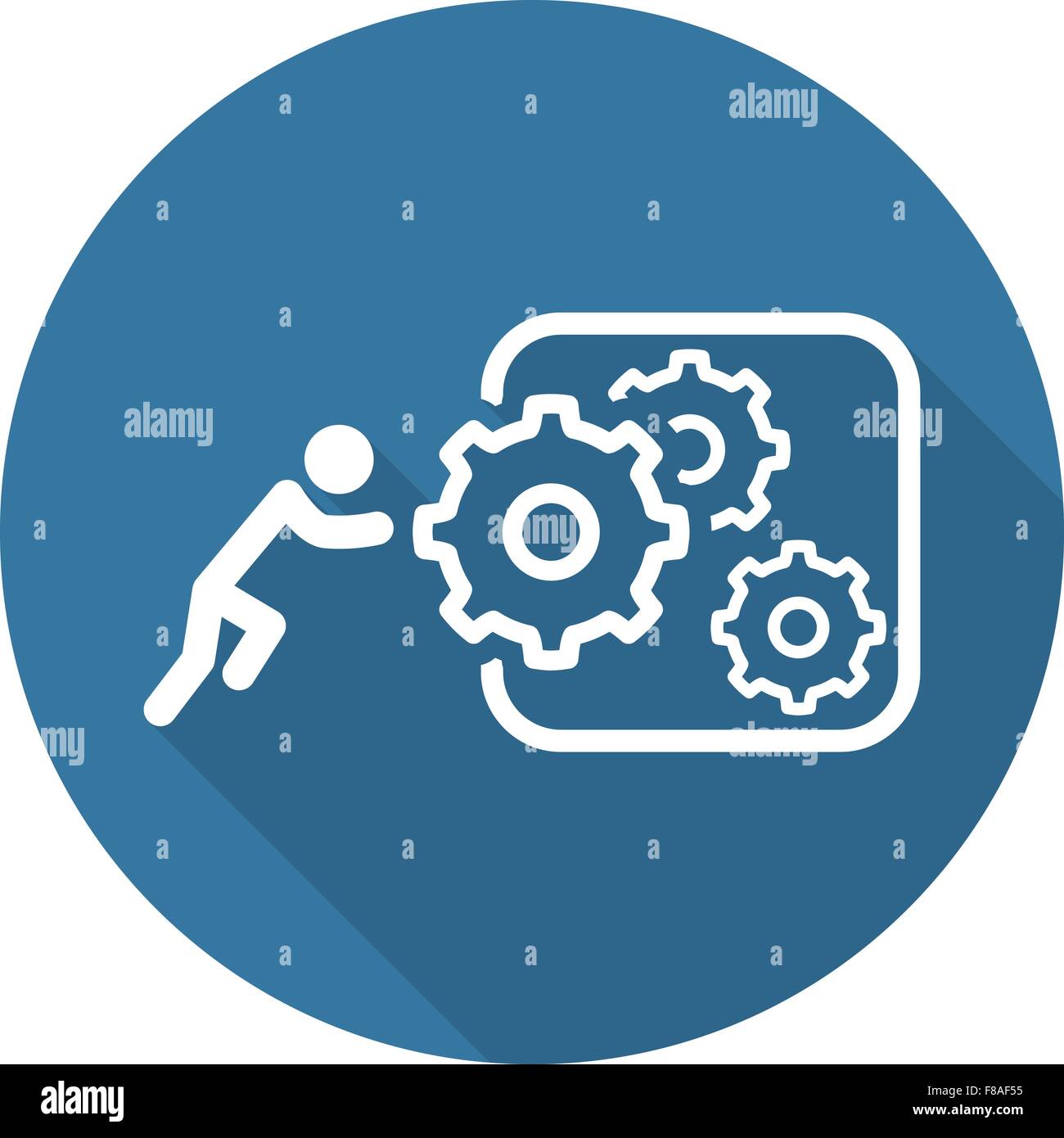 Integration of Innovation Icon. Flat Design Stock Vector Image & Art ...