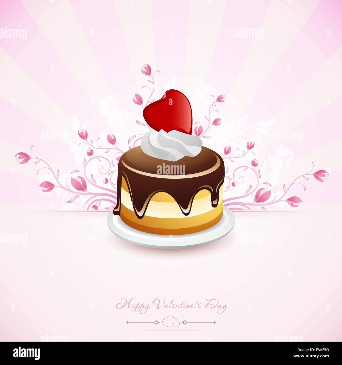 Valentines Day Greeting Card Stock Vector Image & Art - Alamy