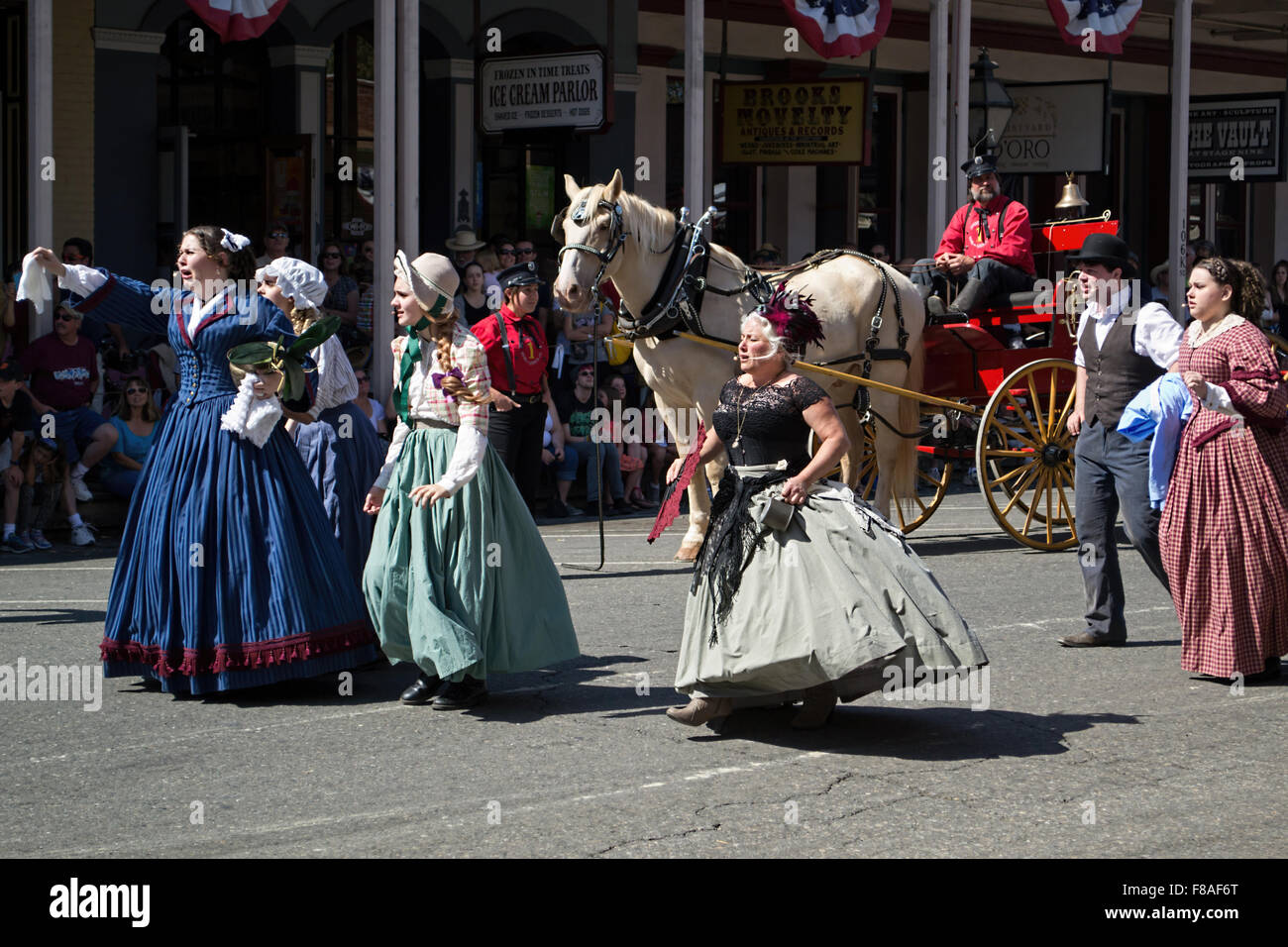 Re-enactors during Gold Rush Days in Old Sacramento Stock Photo - Alamy
