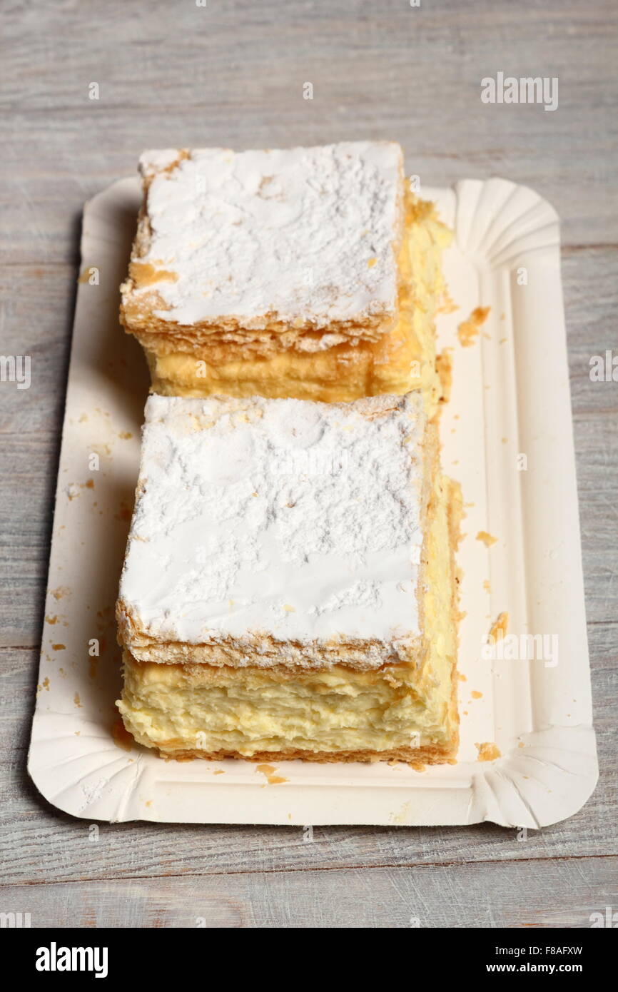 Kremowka cake hi-res stock photography and images - Alamy