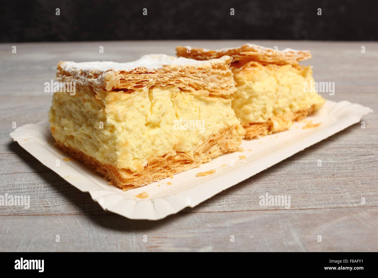 Kremowka cake hi-res stock photography and images - Alamy