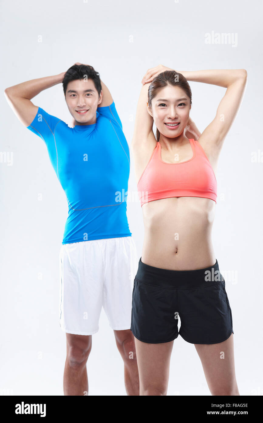 Back stretching hi-res stock photography and images - Alamy